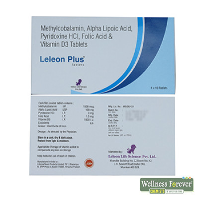 Buy LELEON-PLUS 10TAB Online, View Uses, Review, Price, Composition ...