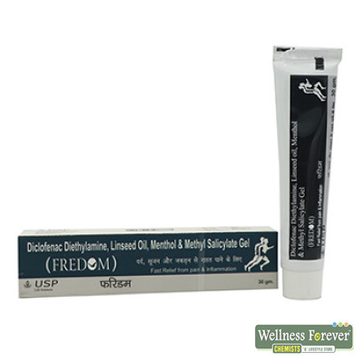FREDOM GEL 30GM Upto 25.00% Off | Wellness Forever