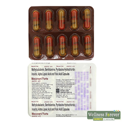 Buy MECONERV FORTE 10CAP Online, View Uses, Review, Price, Composition ...