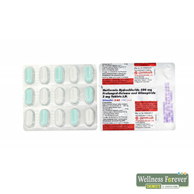 GLIMULIN-MF 2MG 15TAB Upto 33% Off