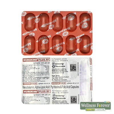 Buy NUROKIND-PLUS RF 10CAP Online, View Uses, Review, Price ...