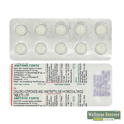 Buy AMITONE-FORTE 10TAB Online, View Uses, Review, Price, Composition ...
