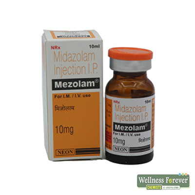 Buy MEZOLAM INJ 10ML VIAL Online, View Uses, Review, Price, Composition ...