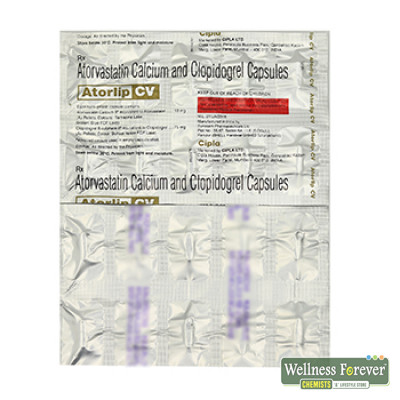 Buy ATORLIP-CV 10CAP Online, View Uses, Review, Price, Composition ...