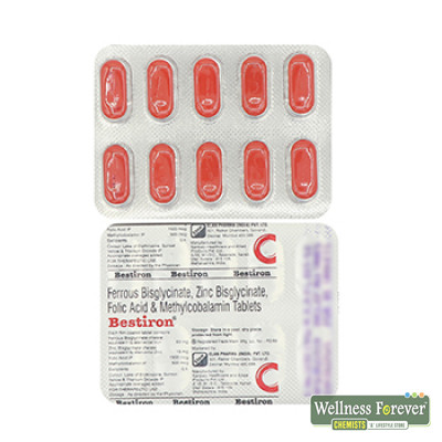 Buy BESTIRON 10TAB Online, View Uses, Review, Price, Composition ...