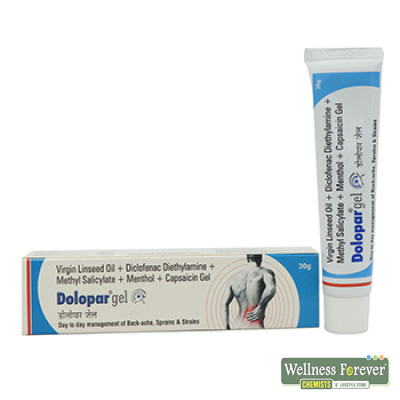 Buy DOLOPAR GEL 30GM Online, View Uses, Review, Price, Compoistion ...