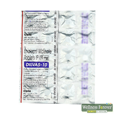 DILVAS 10MG 10TAB Upto 15.00% Off | Wellness Forever