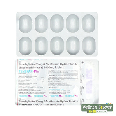 TENEPAN-M 1000MG 10TAB Upto 20.00% Off | Wellness Forever