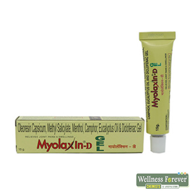 MYOLAXIN-D GEL 15GM Upto 40.00% Off | Wellness Forever