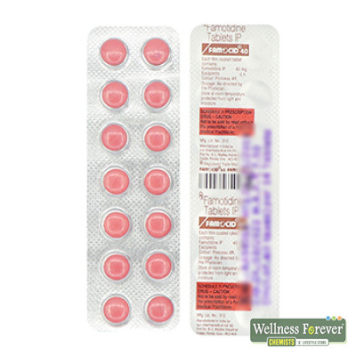Buy FAMOCID 40MG 14TAB Online, View Uses, Review, Price, Compoistion ...