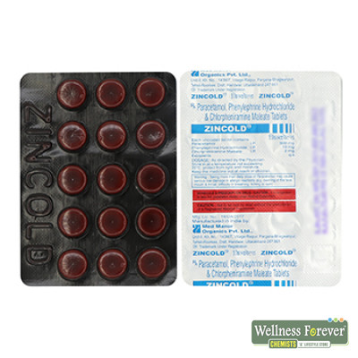 Buy ZINCOLD 15TAB Online, View Uses, Review, Price, Composition ...