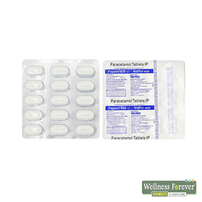 Buy FEPANIL 650MG 15TAB Online, View Uses, Review, Price, Composition ...