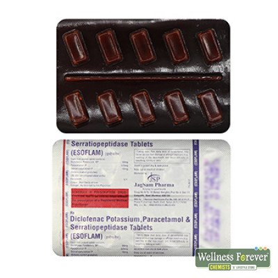 Buy ESOFLAM 10TAB Online, View Uses, Review, Price, Composition ...