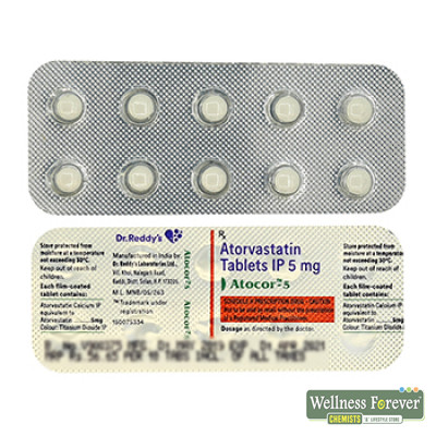 Buy ATOCOR 5MG 10TAB Online, View Uses, Review, Price, Composition ...