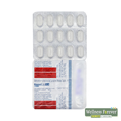 Buy RIOMET-OD 500MG 15TAB Online, View Uses, Review, Price, Composition ...