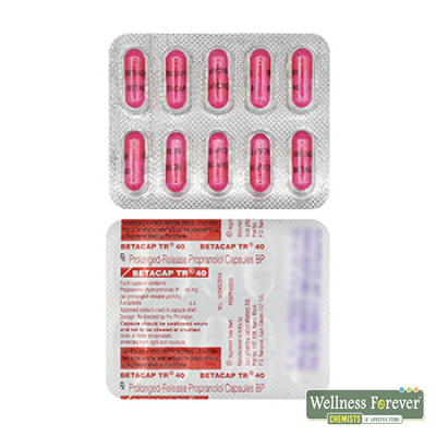 Buy BETACAP-TR 40MG 10CAP Online, View Uses, Review, Price, Composition ...