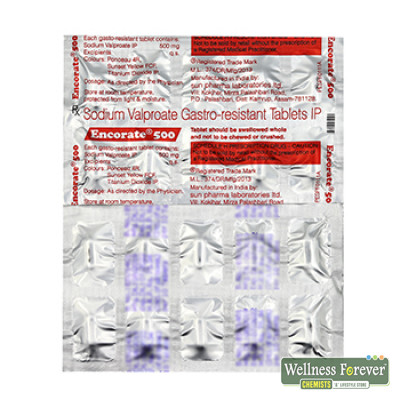 ENCORATE 500MG 10TAB Upto 55.00% Off | Wellness Forever