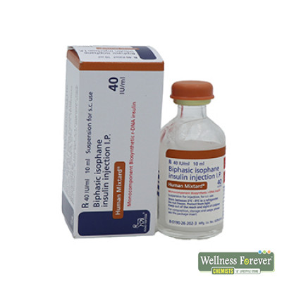 Buy HUMAN MIXTARD 30/40IU 10ML VIAL Online, View Uses, Review, Price ...