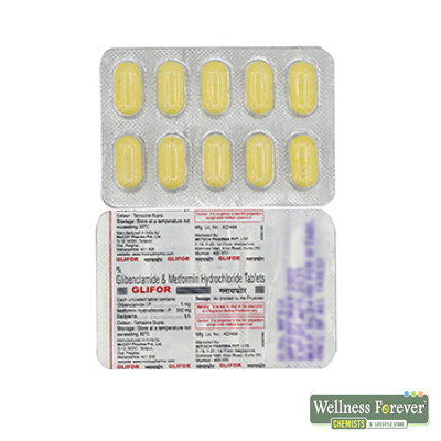 Buy GLIFOR 10TAB Online, View Uses, Review, Price, Composition ...
