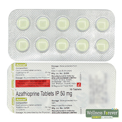 Buy AZORAN 50MG 10TAB Online, View Uses, Review, Price, Composition ...