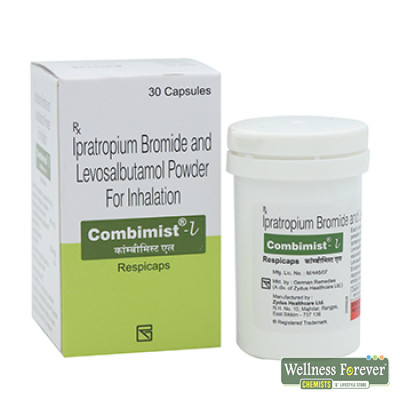 Buy COMBIMIST-L RESPICAPS 30CAP Online, View Uses, Review, Price ...
