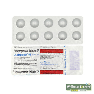 ASTROPAN 40MG 10TAB Upto 55.00% Off | Wellness Forever