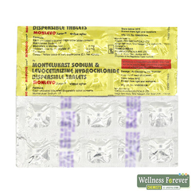 Buy MONLEVO-JR 10TAB Online, View Uses, Review, Price, Composition ...